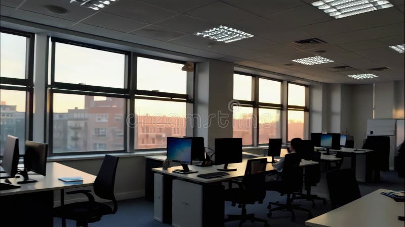 A Weekday Morning Inside a Business Office Stock Video - Video of ...