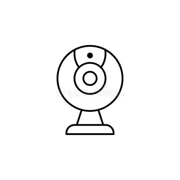 Video Web Cam - Chat Camera Icon, Vector Webcam Isolated Stock ...