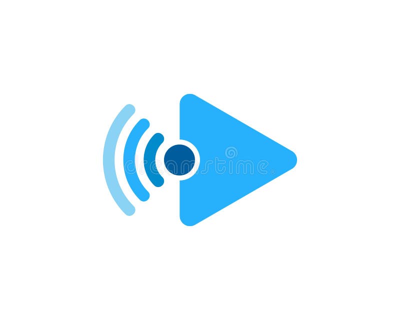Video Wifi Icon Logo Design Element Stock Vector - Illustration of film ...