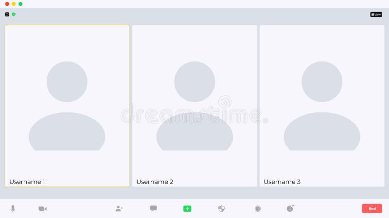 Videocall Interface Screen Vector Template, Web Chat Ui. Video Call ... Videocall Interface Screen Vector Template, Web Chat Ui. Video Call ...