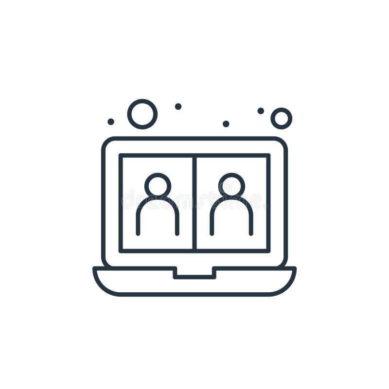 Videocall Vector Icon. Videocall Editable Stroke. Videocall Linear ...