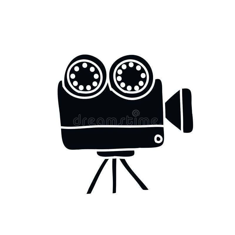 Camera doodle icon stock illustration. Illustration of focus - 179344450