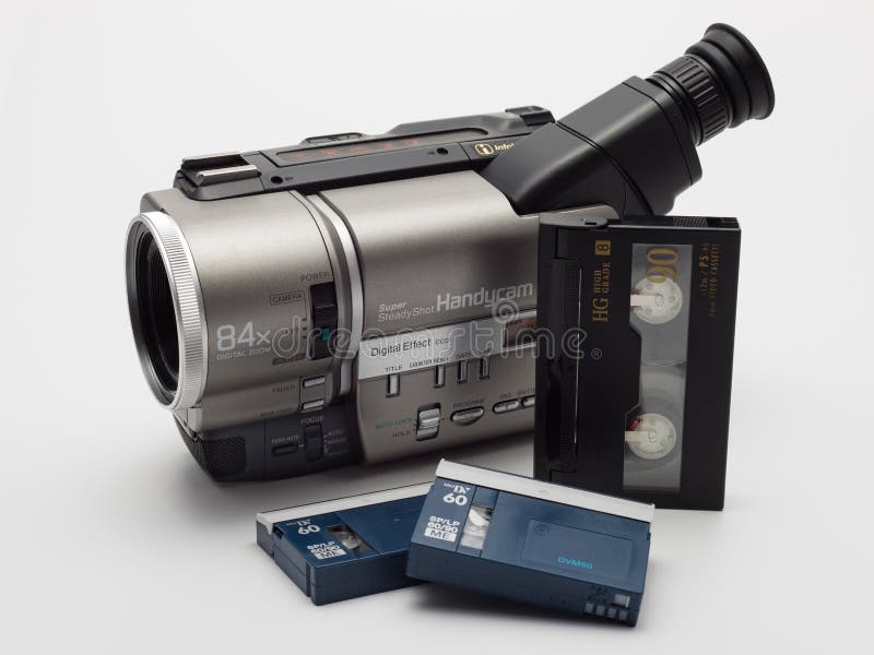 Cassette Di Videocassetta Di VHS Su Bianco Immagine Stock - Immagine di ...