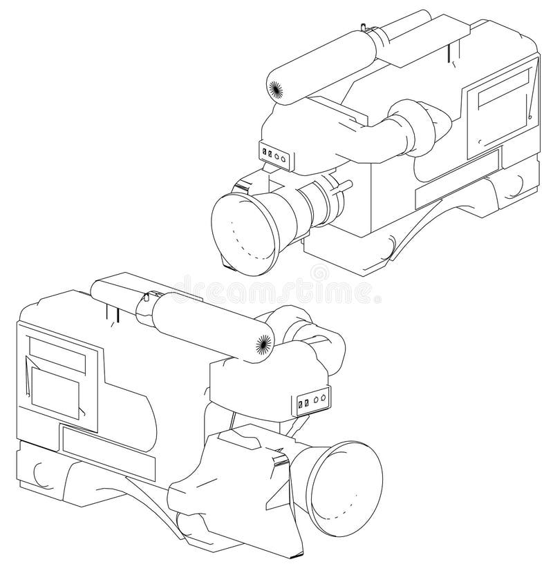Videocamera Line Icon Set, Camera Symbols Collection, Vector Sketches ...