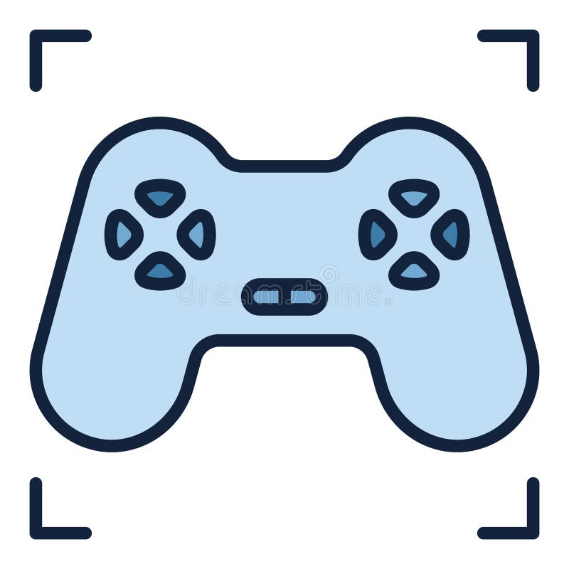 Videogame Controller Vector Computer Gamepad Colored Icon or Logo ...