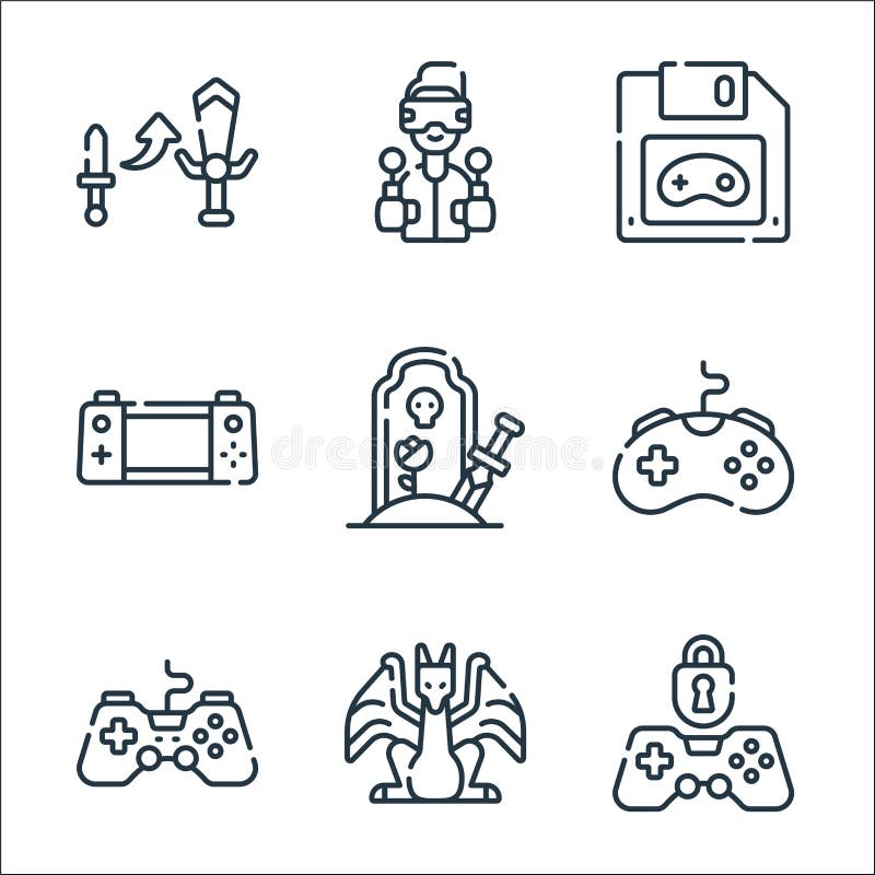 Final Boss, Dragon Icon. Simple Line, Outline Vector Elements of Video ...