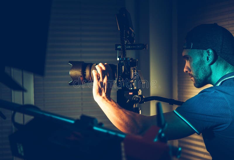 Videographer Camera Operator Stock Photo - Image of camera, shooting ...