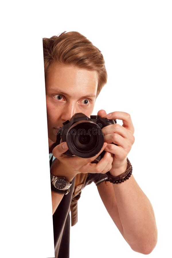 Videographer Holds Mobile Camera on Gimbal. Stock Photo - Image of ...