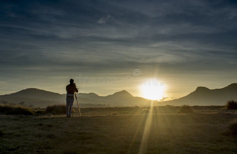 Videographer in the Process of Making Shoot for Documentary Video ...