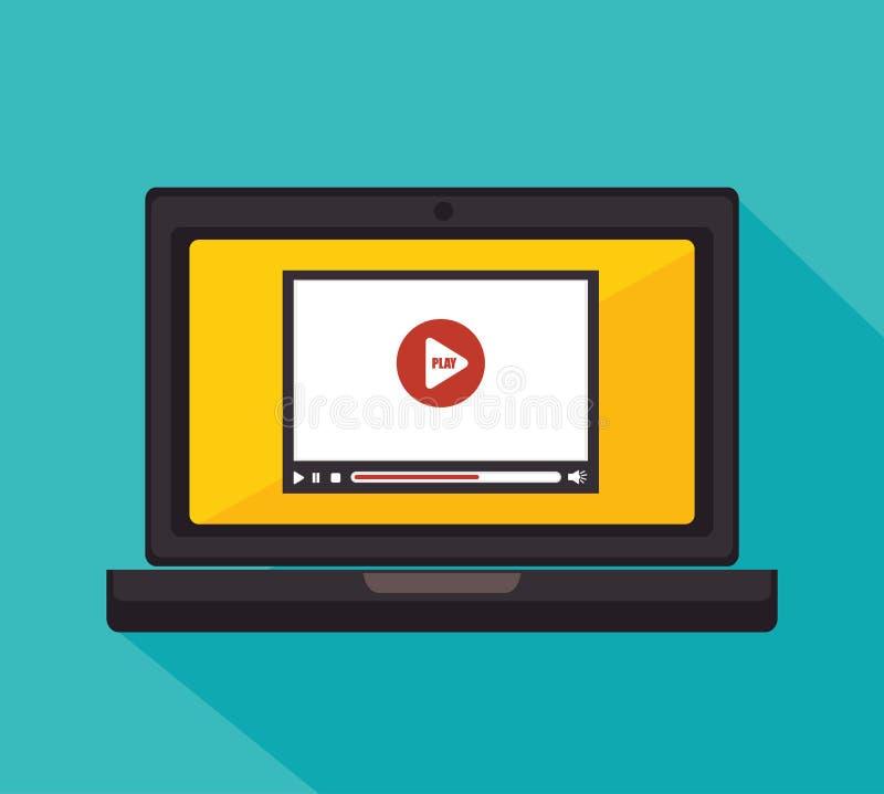 Videos and entertainment stock vector. Illustration of modern - 64354344