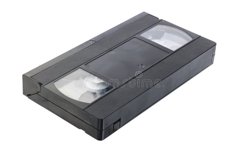Videotape Isolated on White Background. Stock Image - Image of movie ...