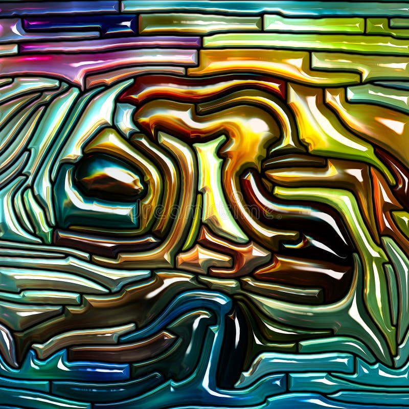 Vidrio Iridiscente Hermoso Del Color Stock de ilustración - Ilustración ...