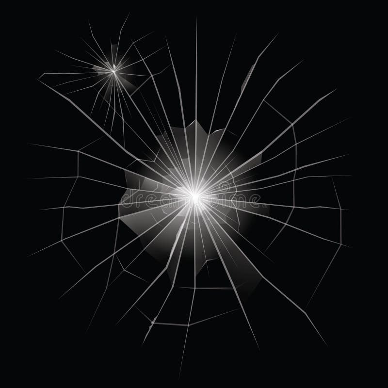 Vidrio roto vector ilustración del vector. Ilustración de transparente ...