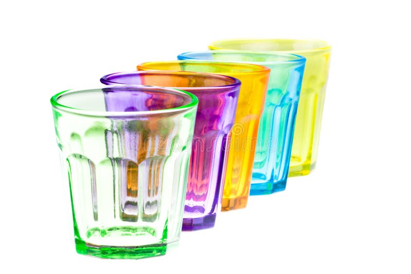 Vidrios del color foto de archivo. Imagen de cristal - 24287294