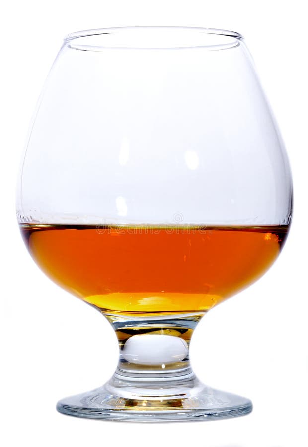 Copo de Brandy ou Cognac foto de stock. Imagem de conhaque - 13396392