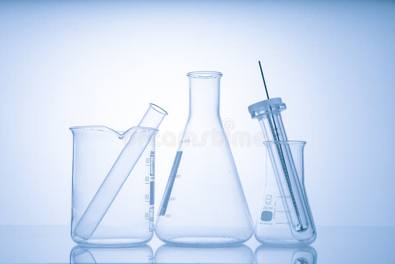 Recipiente De Vidro Químico Imagem de Stock - Imagem de descoberta ...