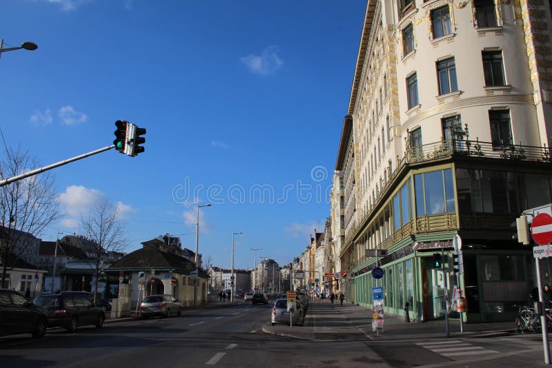 Vie di Vienna fotografia editoriale. Immagine di vienna - 36935386