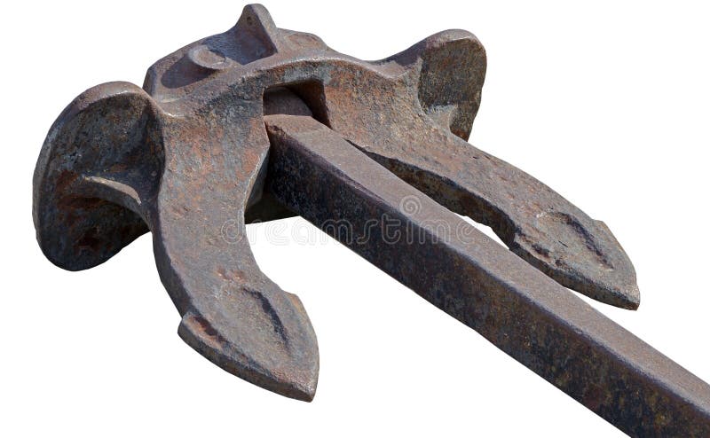 Vieille ancre image stock. Image du réseau, vieux, noir - 44284507