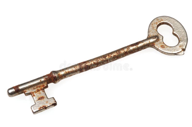 Vieille clé photo stock. Image du rétro, fleuri, garantie - 18655224