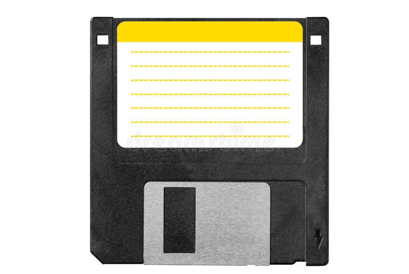 Disquette du noir 3 1/2 photo stock. Image du électronique - 4523136
