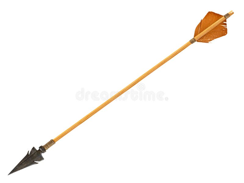 Vieille Flèche En Bois Antique Image stock - Image du archery, indigène ...
