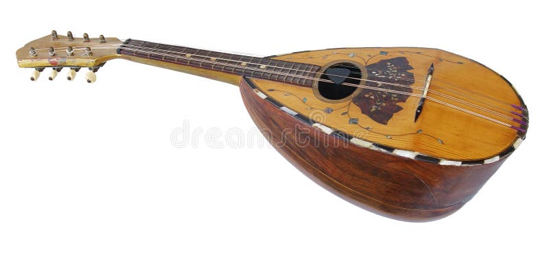Vieille mandoline image stock. Image du musique, passerelle - 1389873