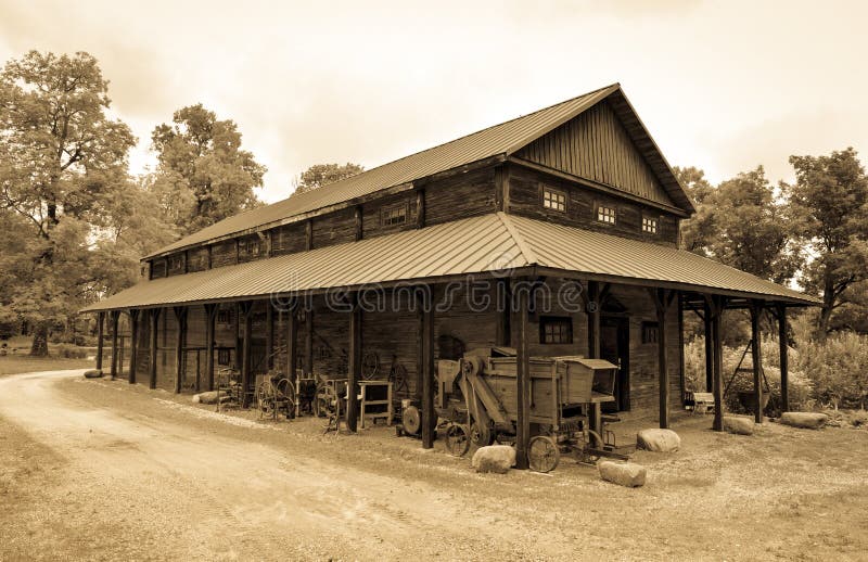 Vieille Photo De Vintage De Grange Photo stock - Image du grange ...