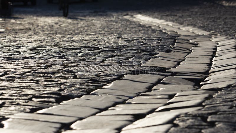 Vieille Route En Pierre E Texture Photo stock - Image du courbe ...