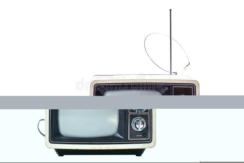 Vieux téléviseur photo stock. Image du vieux, montre, multimédia - 3935240