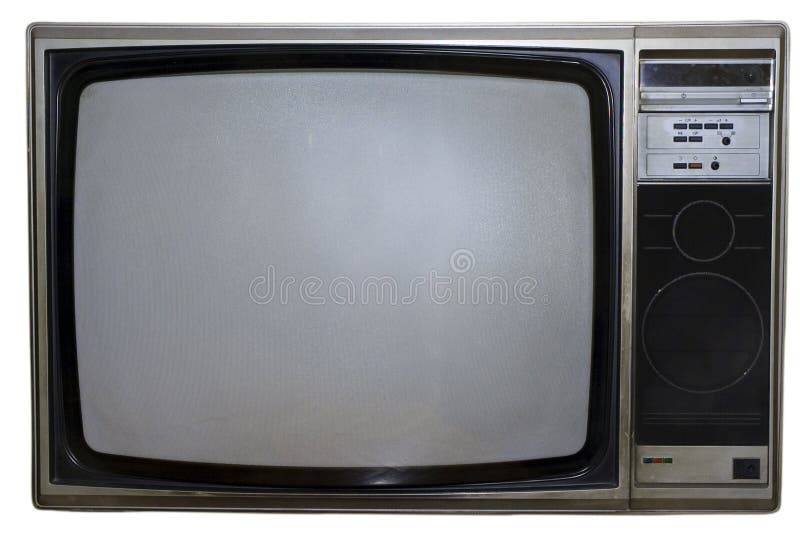 Vieille TV image stock. Image du appareil, grand, intérieur - 39687363