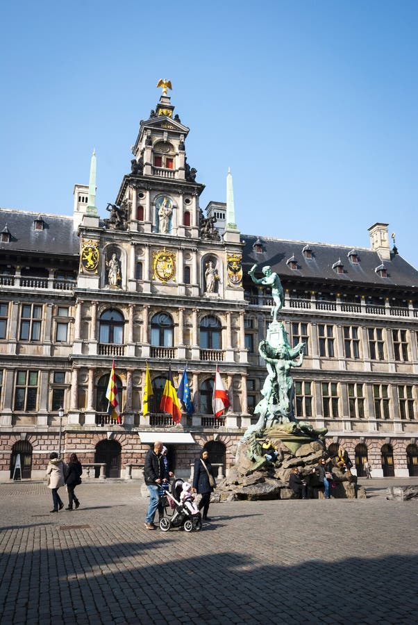 Vieille Ville D'Anvers, Belgique Image stock - Image du centre, ville ...