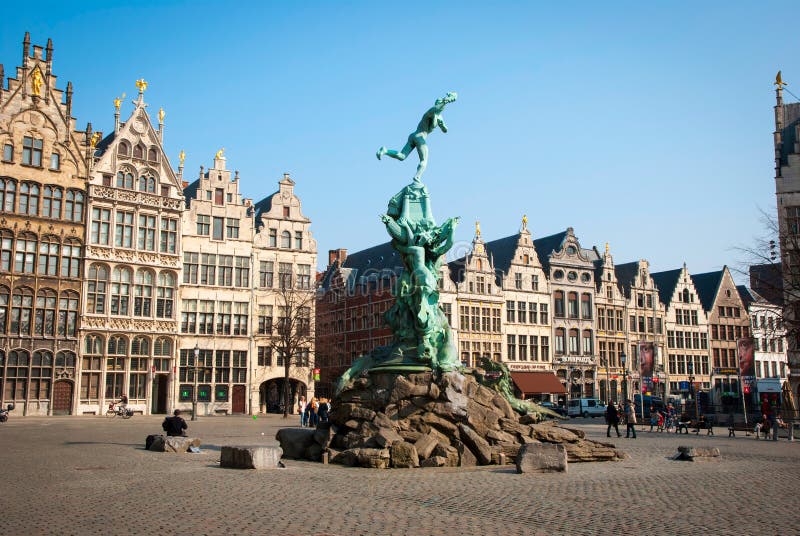 Vieille Ville D'Anvers, Belgique Image stock - Image du culture, vieux ...
