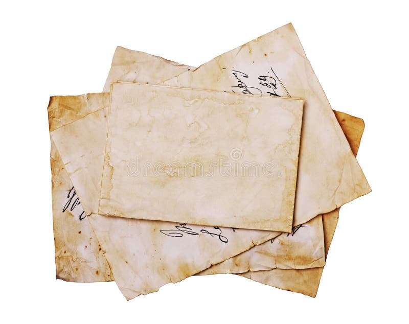 Vieilles Lettres De Papier De Courrier Photo stock - Image du ...
