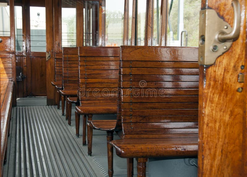 Viejo interior del tren imagen de archivo. Imagen de madera - 25123867