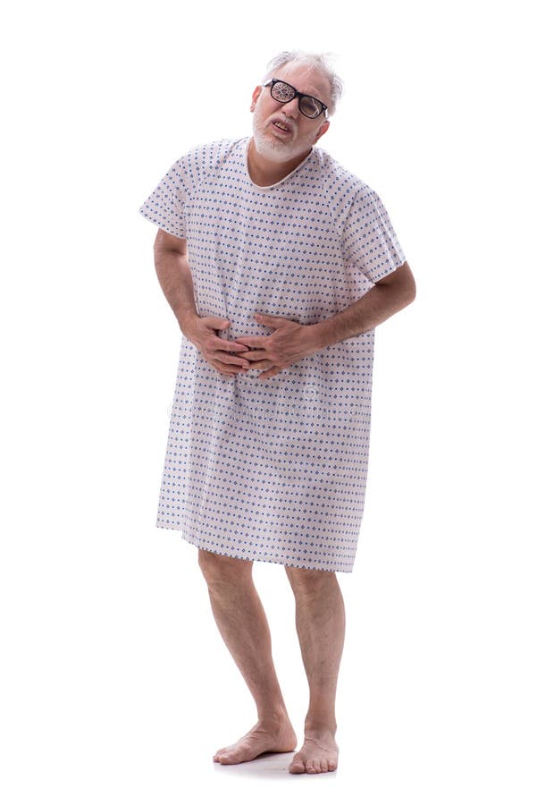 Viejo Loco Aislado En Blanco Foto de archivo - Imagen de enfermo, fondo ...