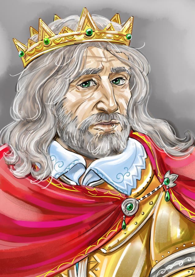 Viejo rey stock de ilustración. Ilustración de elegante - 56325816