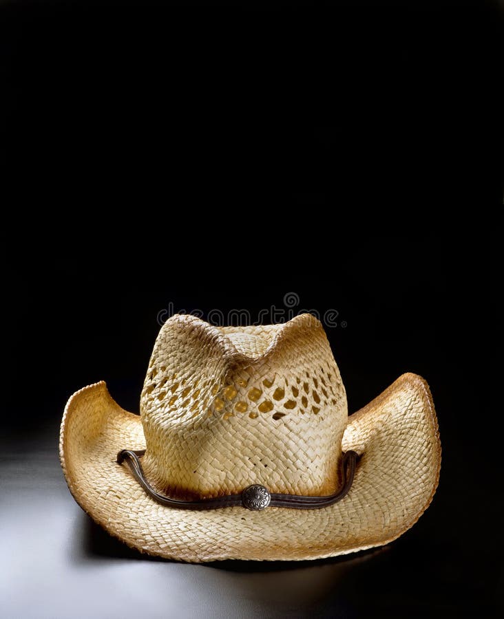 Viejo vaquero Straw Hat imagen de archivo. Imagen de salir - 97770065