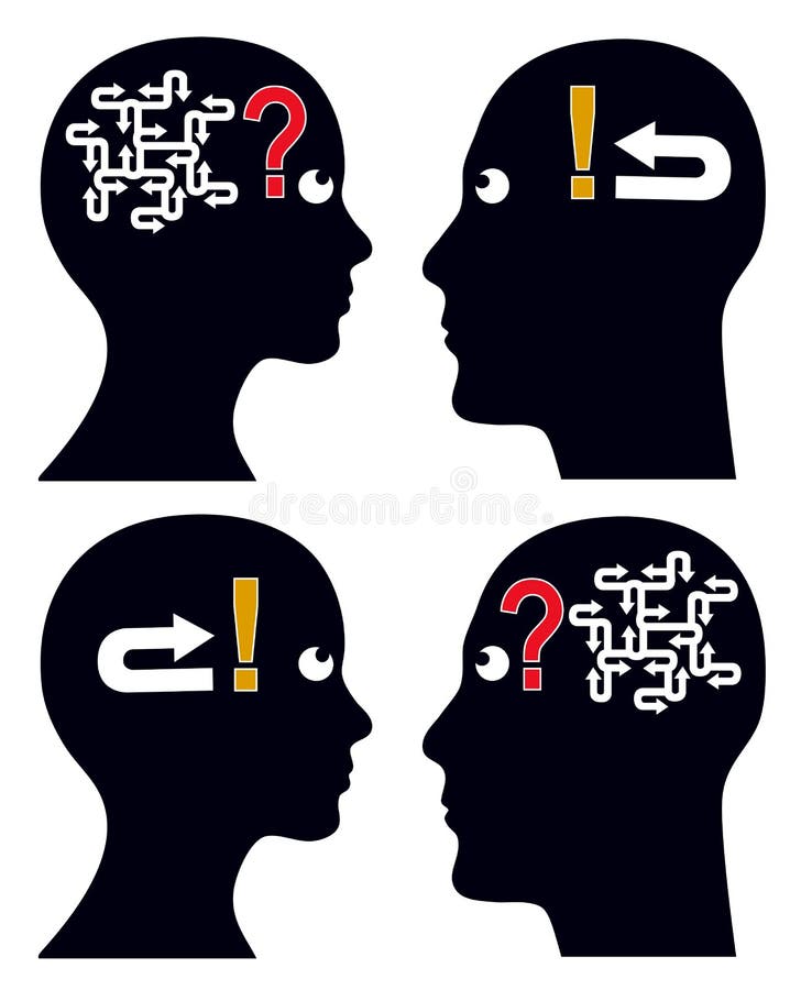 Viele Fragen-einfache Antwort Stock Abbildung - Illustration von ...