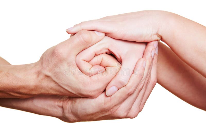 Viele Hände, Die Ein Miteinander Anhalten Stockbild - Bild von ...