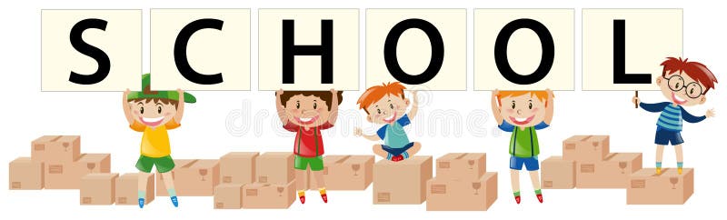 Schule-Zeichen stock abbildung. Illustration von park - 7053877