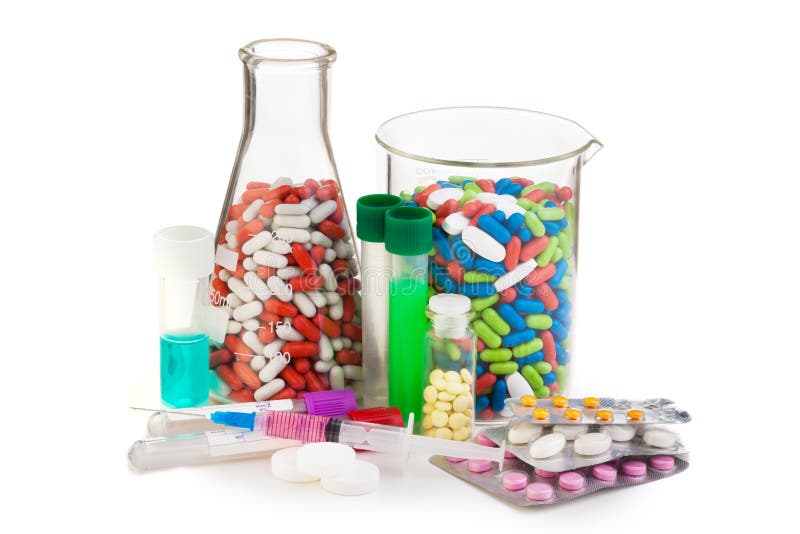 Verschiedene Drogen Und Tabletten Stockbild - Bild von krankenhaus ...