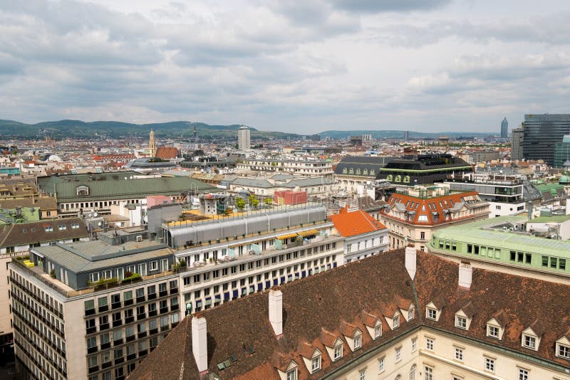 Vienna, Austria Aerial Landscape Editorial Stock Image - Image of ...