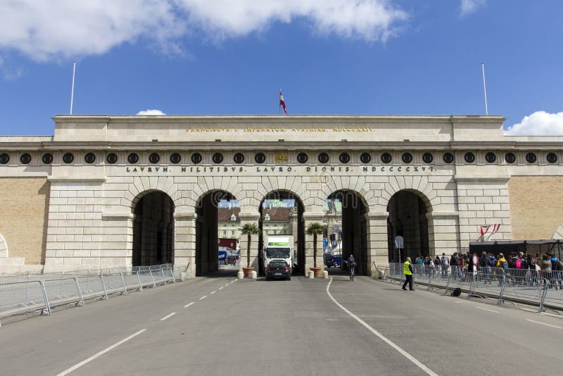 Outer Castle Gate at the Hofburg Palace in Vienna Editorial Stock Image ...
