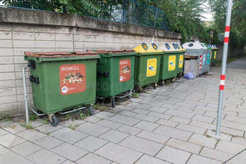 Garbage Cans for Selective Waste Collection Editorial Stock Image ...