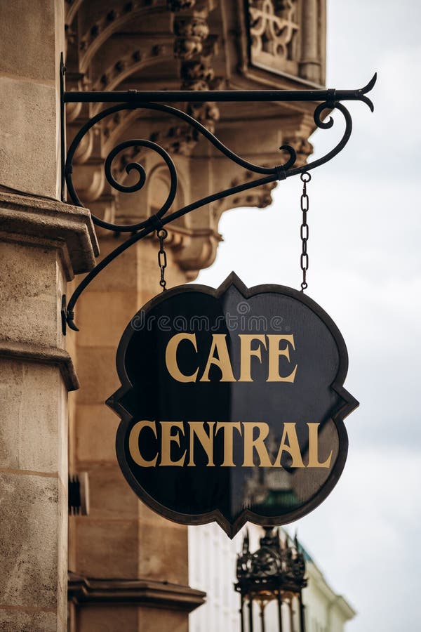 The Sign of the Famous Café Central in Vienna Editorial Image - Image of renowned, opulent ...