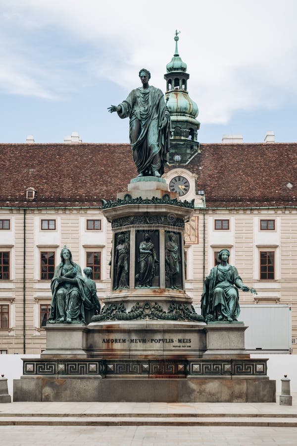 Statue of Francis II Emperor of Austria in Vienna Editorial Photography ...