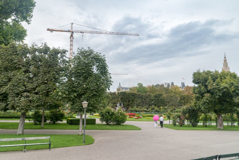 Volksgarten public park editorial stock image. Image of austrian ...