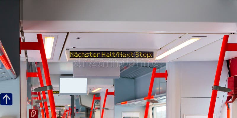 Next Stop Sign, S-Bahn, Vienna, Austria Editorial Photo - Image of city ...