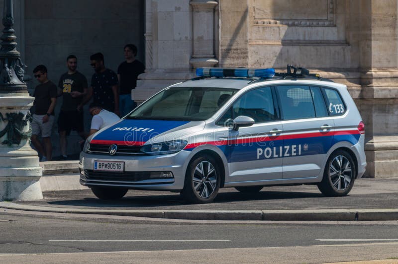 Austrian Police (Polizei) Car Editorial Photo - Image of patrolling ...