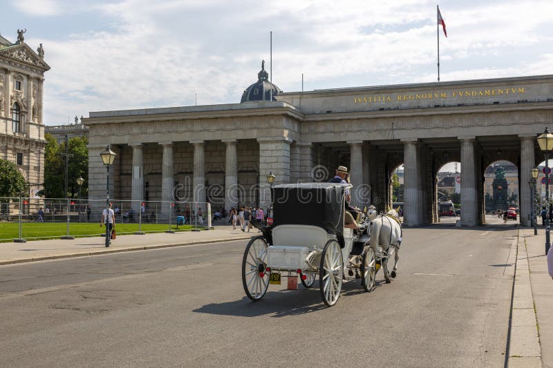 Outer Castle Gate on Heldenplatz Square in Vienna Editorial Image ...